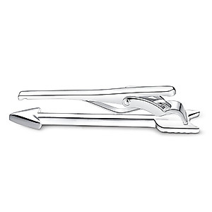 Honey Bear Mens Arrow Tie Clip Bar Stainless Steel 4.7cm