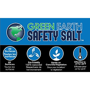 Green Earth Premium Fast Acting Ice Melter Lawn and Garden Friendly Ice Melt Refill Pack, 1 9lb shaker jug 1 25lb bag