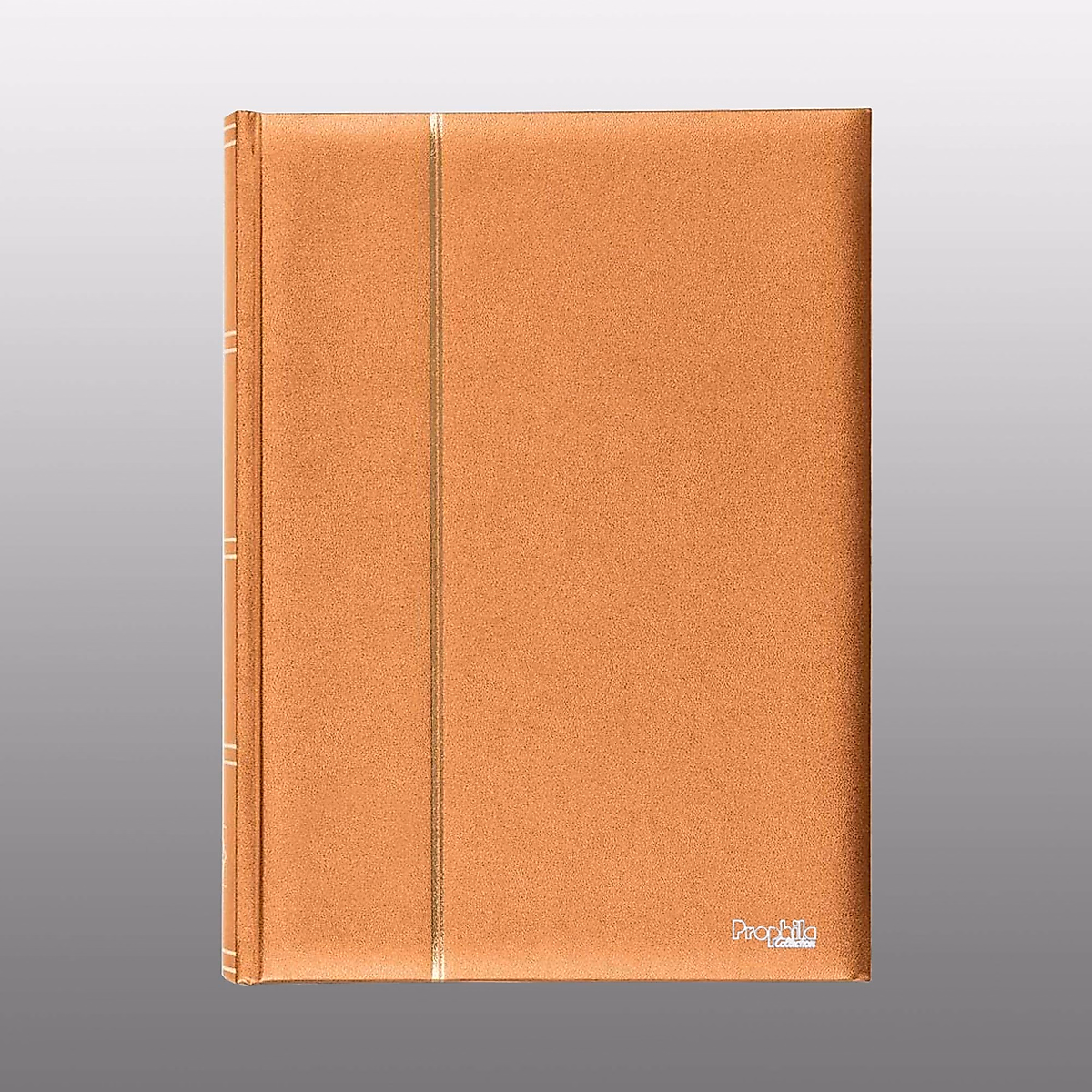 Prophila Metallic Edition Stamp Album (New) 60 Black Sides, Padded Bronze Cover