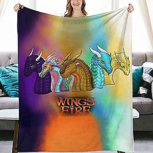 Blankets Fire_Dragon_Wings Throw Blanket for Couch Bed Sofa, Ultra-Soft Blankets Warm Bedding Blanket 40"x50"