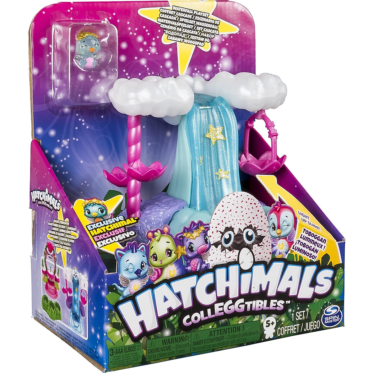 Hatchimals CollEGGtibles, Waterfall Playset with Lights and an Exclusive Season 4 CollEGGtible, for Ages 5 and Up