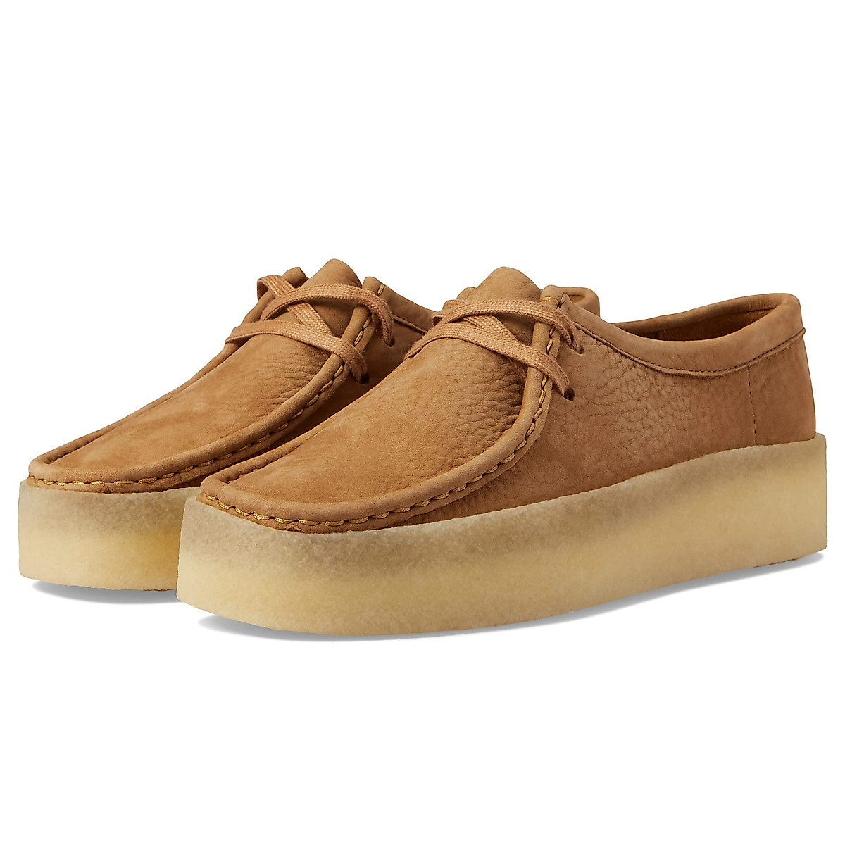 Clarks Women's Wallabee Cup Loafer Tan Nubuck 9.5