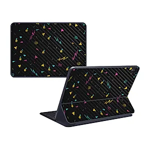 MightySkins Carbon Fiber Skin for Apple iPad Pro Smart Keyboard 11" (2018) - Magic Pineapple - Protective, Durable Textured Carbon Fiber Finish - Easy to Apply, Remove - Made in The USA