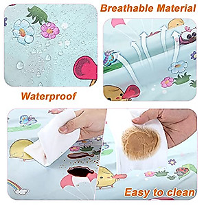 PewinGo Weaning Bib & BLW Attaches and Fully Cover to Baby Highchair, Long Sleeves Bib with Waterproof, Comfortable,Machine Washable, Suitable for Baby Infant -Grey,Toddler Bib