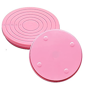 16PCS Cookie Decorating Kit Supplies Including 1 Acrylic Cookie Turntable, 6 Cookie Scribe Needle, 6 Cookie Decoration Brushes, 2 Tweezers and 1 Anti-Slip Silicone Mat (A)