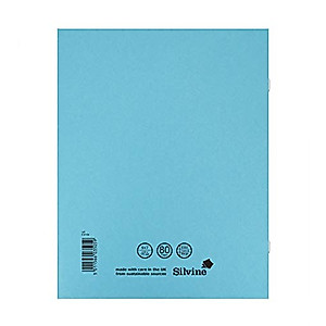 Silvine Exercise Book Ruled 229x178mm Blue (Pack of 10)