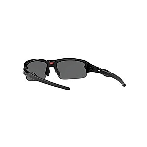 Oakley Youth OJ9008 Flak XXS Square Sunglasses, Polished Black/Prizm Black, 58 mm