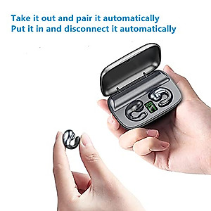 WPOW Open Ear Headphones,Sport Earbuds,Sport Headphones,Open Earbuds,Wireless Earbuds Mini for Cycling Driving, Open earplugs, Running Earbuds