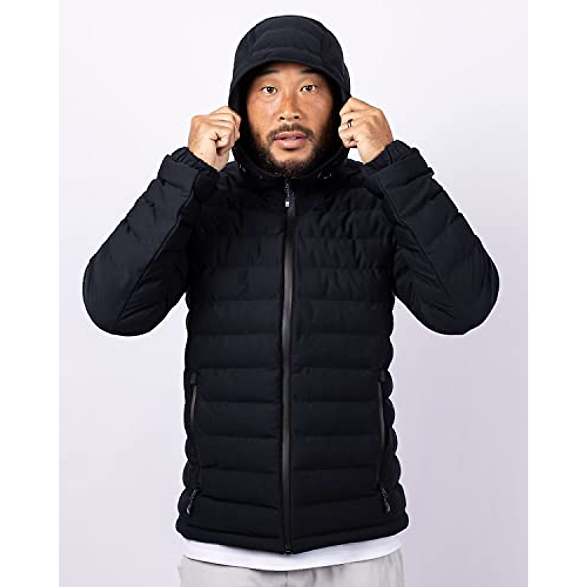 Cutter & Buck Mission Ridge Repreve Eco Insulated Mens Puffer Jacket, Black, XX-Large