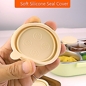 Matifaner Salad Dressing Container To Go, 2.7 oz Glass Small Condiment Container with Lids, Dipping Sauce Cups for Lunch Box, Leakproof Reusable Sauce Containers, Salad Jars Meal Prep (2.7oz×4pcs)