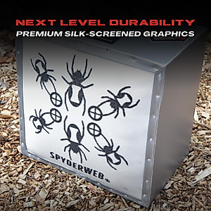 SpyderWeb ST18XL-Crossbow Archery Target for 500 FPS or More-18x18x14-Field Tip Only-No Speed Limit Stopping Power