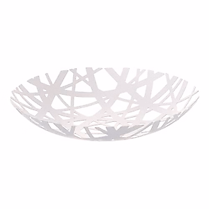 YAMAZAKI Home Bowl | Steel | Fruit Basket, One Size, White