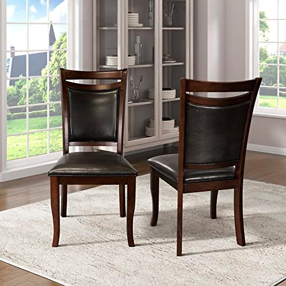 Lexicon Fontanelle Dining Chair (Set of 2), Dark Cherry