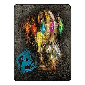 Northwest Micro Raschel Throw Blanket, 46" x 60", Gauntlet