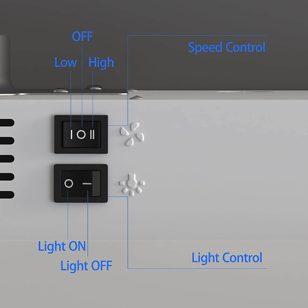 SNDOAS Range Hood 30 inch Under Cabinet, Ducted/Ductless Convertible Kitchen Hood, Stainless Steel Vent Hood with LED Light,Under Cabinet Hood with 2 Speed Exhaust Fan,Black