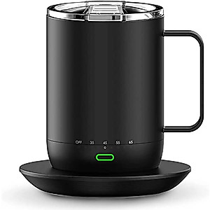 vsitoo S3 Pro Temperature Control Smart Mug, Coffee Mug Warmer for Desk Home Office, App Controlled Heated Coffee Cup, Self Heating Coffee Mug Improved Design- 14 oz