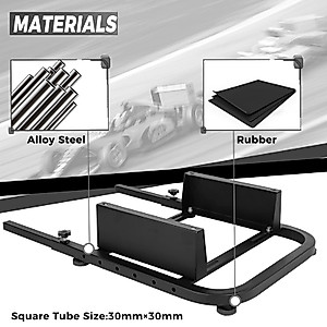 Hottoby Rear Seat Stand Racing Wheel Frame Parts/Accessories Mounting Seat Installable Most Chair Stand Simulator Cockpit Wheel and Pedals Not Included