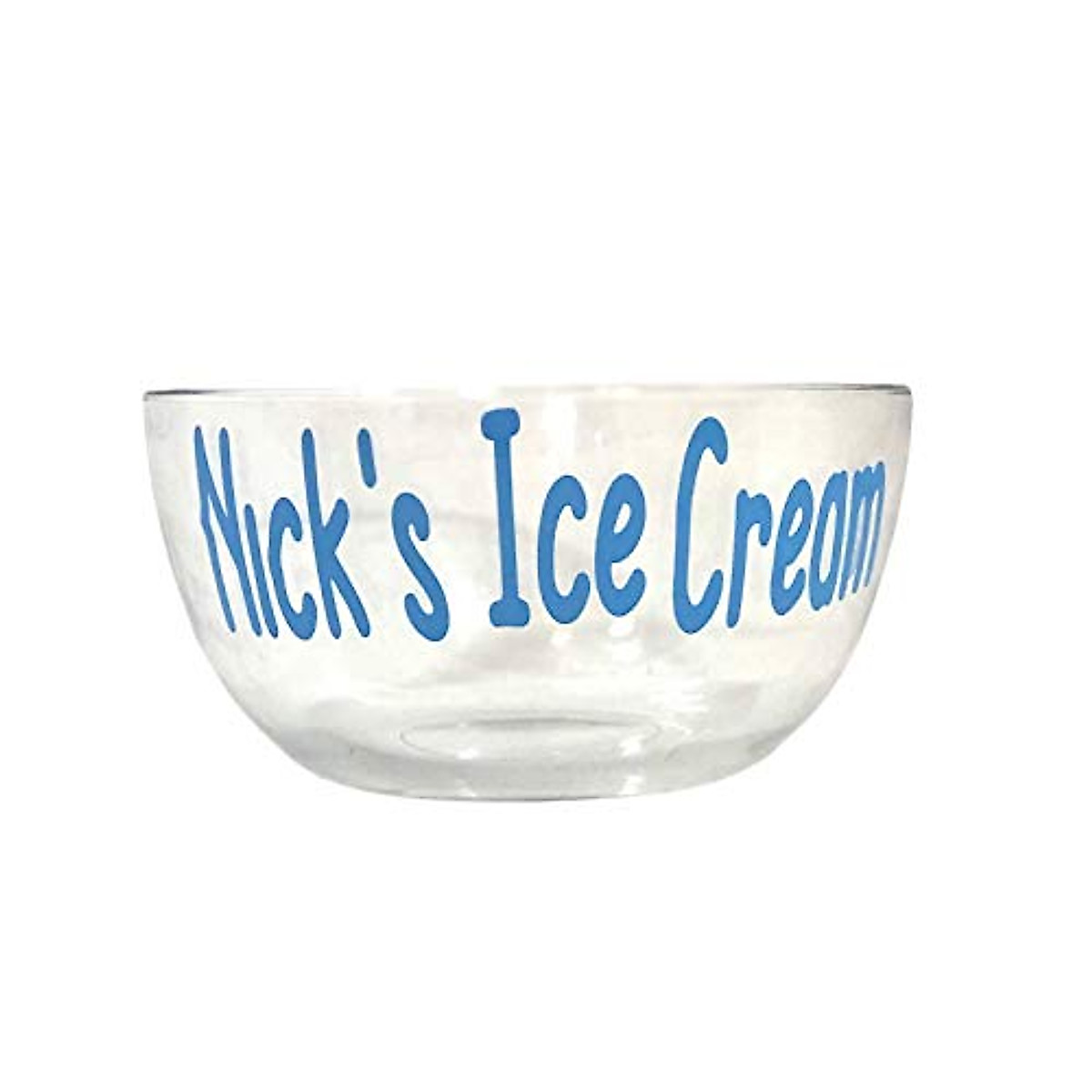 Papa's Ice Cream, Personalized Glass Ice Cream Bowl for Girls or Boys, Gift for Men, Green Grandpa