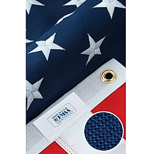 American Flags for Outside 3x5-100% MADE IN THE USA -Indestructible Durable Outdoor Heavy Duty Spun Polyester -US Flags 3x5 Outdoor -American Flag Sewn Stripes and Embroidered Stars - FMAA Certified