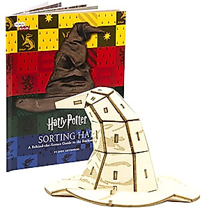 Incredibuilds Harry Potter Sorting Hat 3D Wood Puzzle & Model Figure Kit (64 Pcs) - Build & Paint Your Own 3-D Book Movie Toy - Holiday Educational Gift for Kids & Adults, No Glue Required, 10+ 
