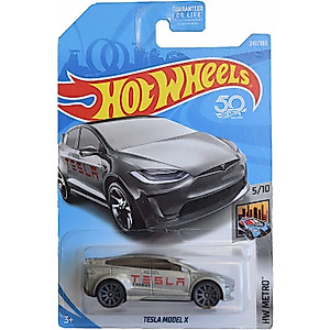 Hot Wheels Tesla Model X, [Silver] 247/365 Metro 5/10