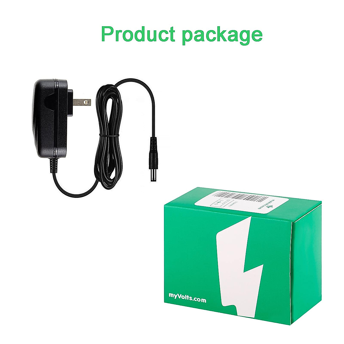 MyVolts 12V Power Supply Adaptor Compatible with/Replacement for Seagate SRD00F2, 9ZH9P9-RAA, 9SF2A8-500, SRD0SD1, SRD0SD0, SRD0PV1 External Hard Drive - US Plug with Extension and ON/Off Switch