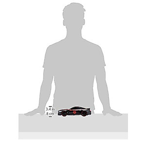 Jada Toys Marvel Spider-Man 1:16 Miles Morales 2017 Ford GT RC Remote Control Car 2.4GHz, Toys for Kids and Adults, Black