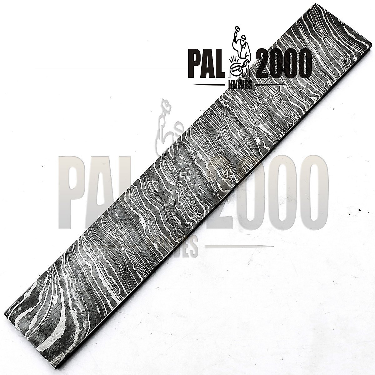 PAL 2000 KNIVES HUN-9937 Handmade Damascus Steel 10x5 Inches Billet Blank - Knife Making Bar