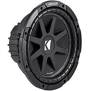Kicker Bundle Compatible with Universal Vehicle 43C104 Single 10" Loaded Sub Box Enclosure