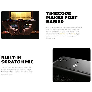 Deity TC-1 KIT Wireless Timecode Box 3 PCS,2.4G Radio,Timecode Accuracy 0.5ppm,8 Channel,Bluetooth 5.0,Max Range 250 FT, Support APP Control with 3 BNC Cable Wireless Timecode Generator