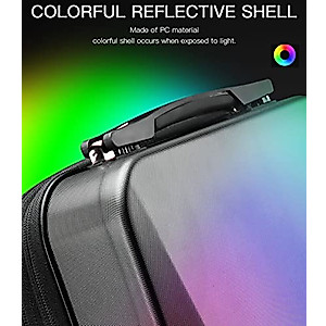 Gaming Laptop Backpack with USB Charging Port TSA Lock for Men,Hard Shell Expandable Business Backpack Fits 17.3 Inch Notebook Computer，black