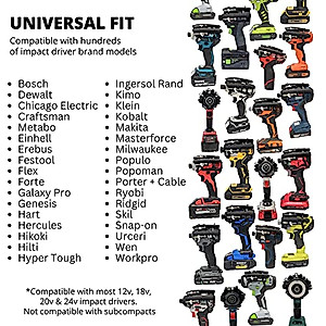 Driverback Bit Holder| New Retractable Magnetic Bit Organizer for Your Impact Driver, Perfect Tool Accessory | Made in USA