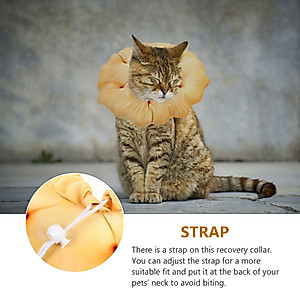 balacoo Soft Biscuit Design Adjustable Recovery Neck Collar for Pets, Pet Soft Collar with an Adjustable Strap