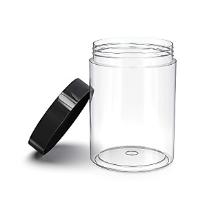 MABUA 8oz Plastic Containers with Lids 30 Pack BPA Free, Clear Empty Refillable Round Sugar Scrub small 8 Oz Plastic Jars with Lids for Cosmetics, Lotions, Body Butter, Liquid Slime & Beauty Products