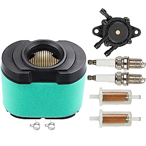 Dalom LA150 Air Filter w Spark Plug Replacement Compatible with John Dere D150 D155 D160 D170 E160 E170 E180 L118 L120 LA140 LA150 LA155 LA165 LA175 X130R Z225 Z245