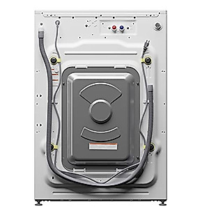 KoolMore FLW-5CWH 27" Front Load X-Large 4.5 Cu. Ft Machine with Quiet Inverter Motor, Steam and Water Plus Functions, 20-Minute Quick, 12 Washing Cycles [120V], White