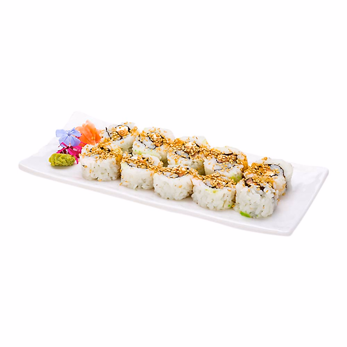 Restaurantware Voga 10.5 x 4.4 Inch Rectangle Serving Plates 2 Break-Resistant Sushi Platters - Dishwashable Elegant Plates For Appetizers Entrees or Desserts White Melamine Restaurant Plates