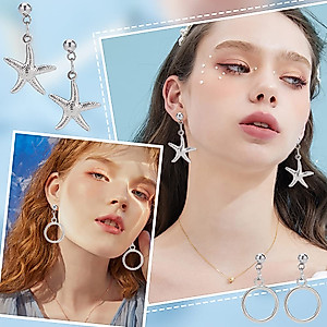 PH PandaHall 300pcs Ball Post Earring Studs, 304 Stainless Steel Ball Stud Earring Findings with Butterfly Earring Backs and Open Jump Rings for DIY Jewelry Earring Making