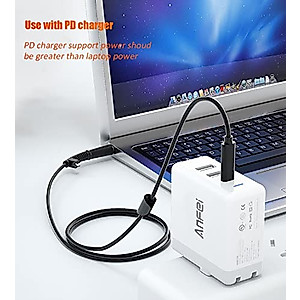 5ft PD USB Type C Male Input to DC 5.5 x 2.1mm Male Power Charging Cable up to 100W(65W-100W)(5521-100W)