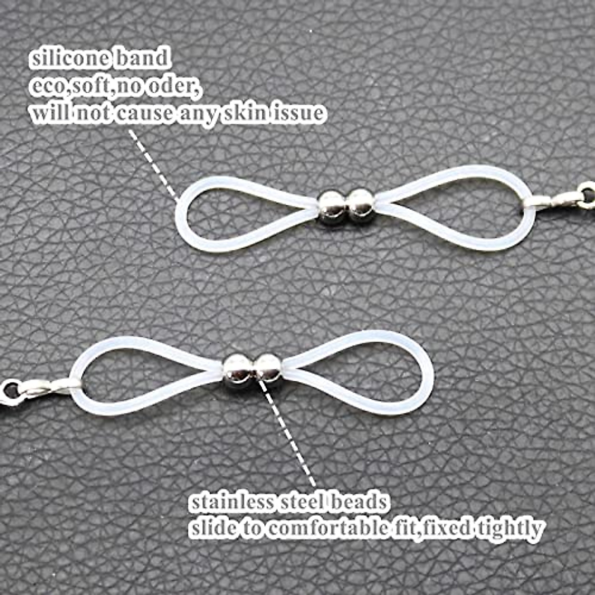 Mimimelon Non Pierced Nipple Jewelry Chains Faux Nipple Piercing Rings Bells Stainless Steel Nipple Noose