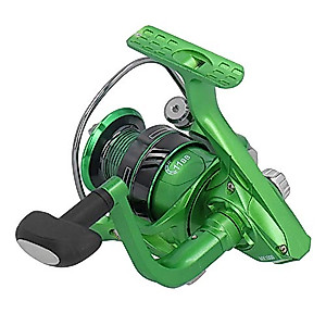 OUKENS Fishing Reels and Fishing Maintenance Tools Spinning Reel, Spinning Fishing Reels Powerful Metal Body 5.2:1 Gear Ratio for Freshwater