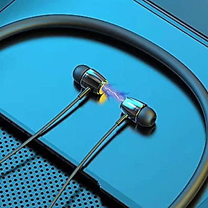 Charella #M27127 New Bluetooth 5 2 Neck Hanging Headset Ultra Long Endurance Sports Running Wireless Led Headset Intelnt Noise Reducti