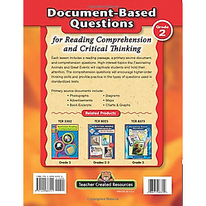 Document-Based Questions for Reading Comprehension and Critical Thinking: Grade 2