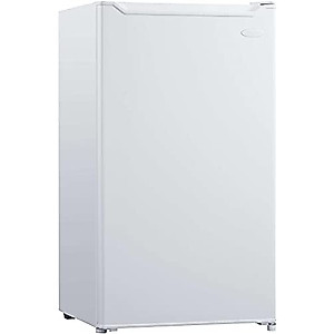 Danby DAR032B1WM 3.2 Cu.Ft. Mini Fridge In White - Free-Standing All Fridge For Bedroom, Living Room, Kitchen, Dorm