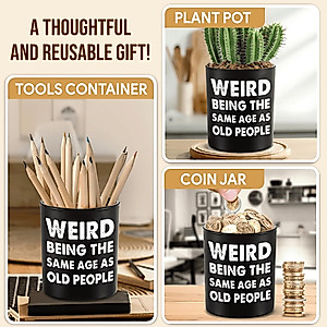 Birthday Gifts for Older Men Women Over 50 60 70 - Its Weird Being The Same Age As Old People, Over The Hill Gag Gifts for Old Man Husband Grandpa Dad, Natural Lavender Scented Funny Birthday Candles