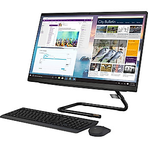 Lenovo IdeaCentre A340 24 AIO 23.8" FHD Touchscreen Windows 10 Pro Business Desktop Computer, Intel Hexa-Core i5-9400T up to 3.4GHz, 32GB DDR4 RAM, 1TB PCIe SSD, DVDRW, 802.11AC WiFi, Bluetooth
