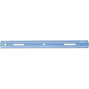 Westcott Plastic Ruler, 12 Inches/30 Centimeters, Blue (16014)