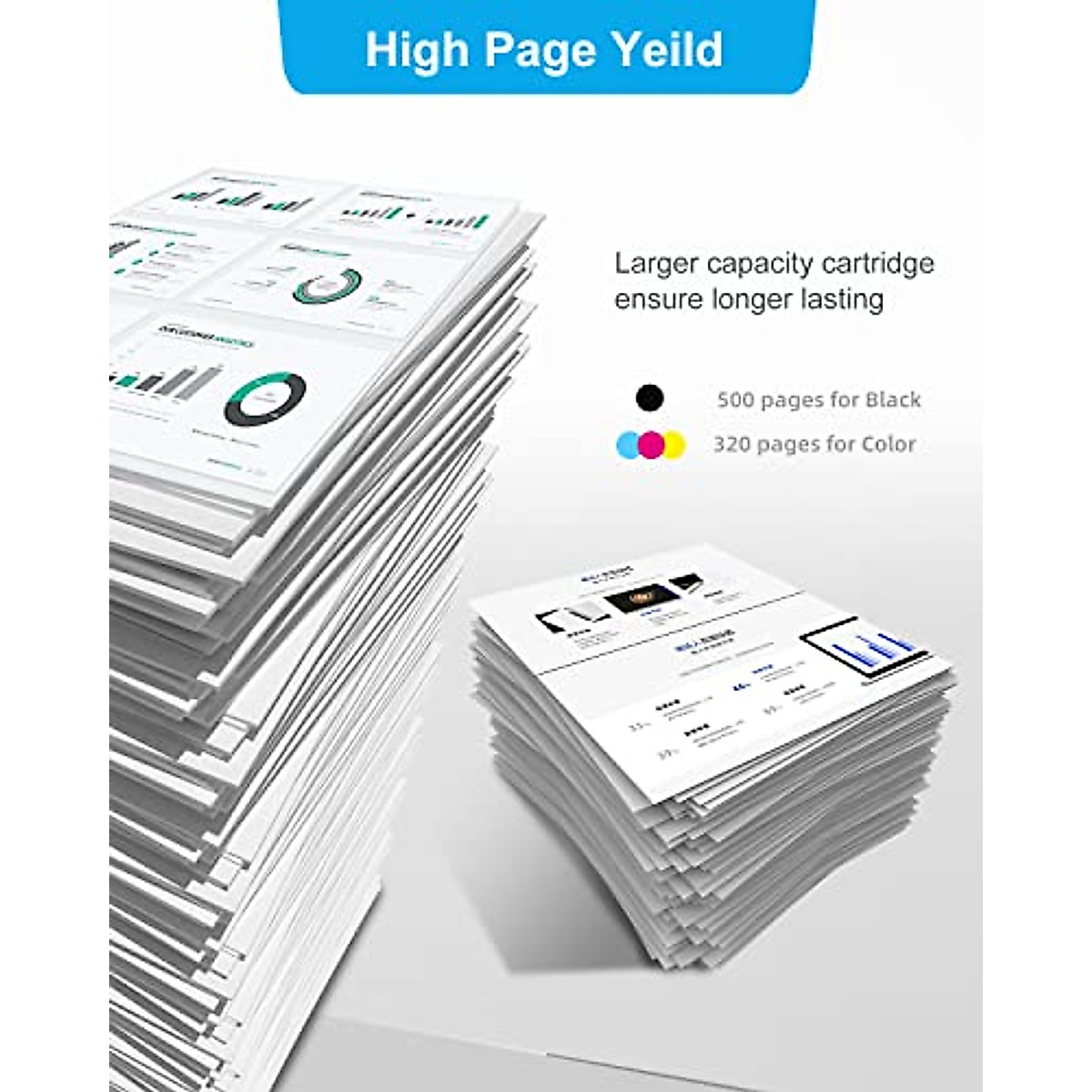 Aroil 245XL 246XL Combo Pack Replacement Printer Ink for Canon Ink Cartridges 245 and 246 for Canon Pixma TR4500 TS3322 TS3122 TR4522 TR4500 MG2522 MX490 MX492 TS3300 TS3320 TS3100 MG2500 (2 Pack)