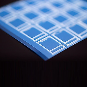 ZugGear DUROCK Switch Film for Cherry MX Compatible Mechanical Keyboard Switches, 0.15mm HTV+PC Soft Double Layer Keyboard Switch Film (120pcs)