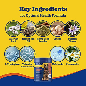 Dog Calming Chews for Anxiety Relief, Separation Aid, Travel, Thunderstorms + Dog Multivitamin Chewable Supplement for Immune & Energy Boost, Joint Support - 180 Soft Chews